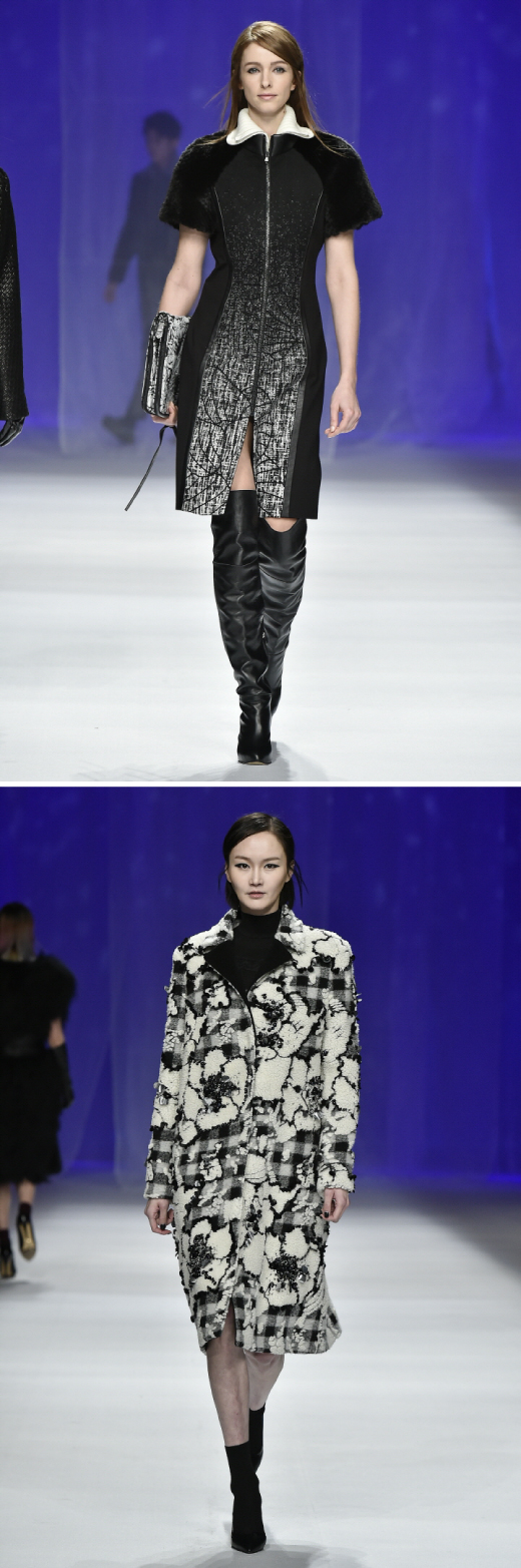 2015FW서울패션위크 이상봉, 런웨이를 수묵화로 물들이다 - 머니S