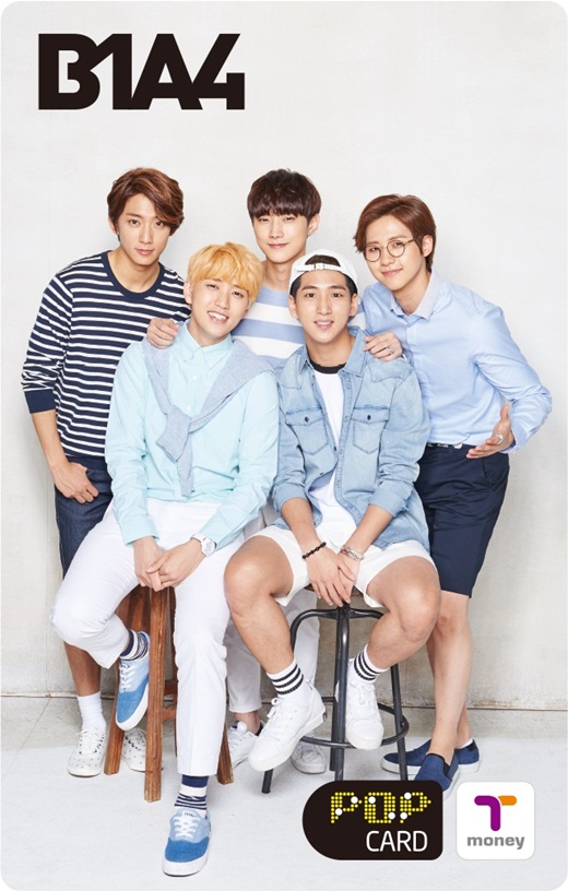 한국스마트카드. ‘B1A4 POP티머니’ 7종 출시 - 머니S