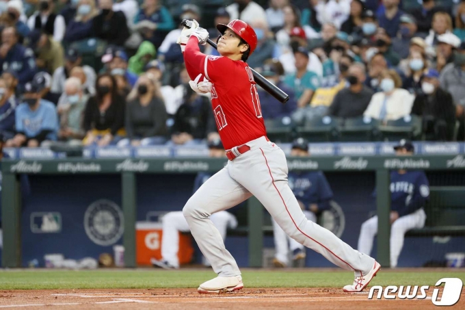 '2021 AL MVP' LAA 오타니, 시범경기 첫 홈런 신고 - 머니S