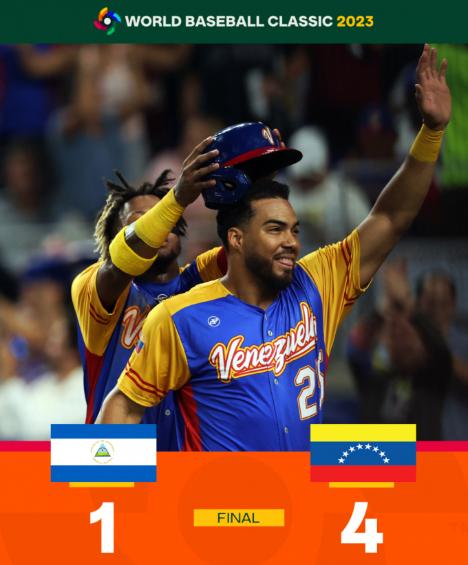 베네수엘라, 니카라과 꺾고 3연승… WBC D조 '1위' - 머니S