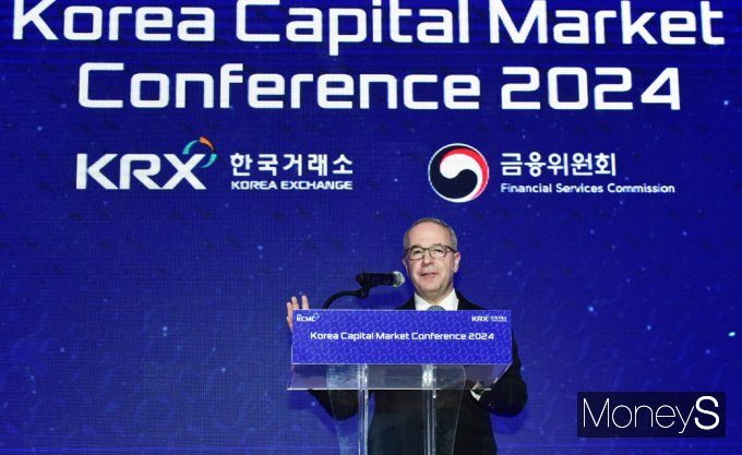 [머니S포토] KCMC 2024 '케빈 스니더' 골드만삭스 아태 대표, 축사 - 머니S